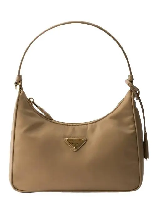 Prada Re-edition 2005 Re-nylon And Saffiano Mini Bag - Camel-colored