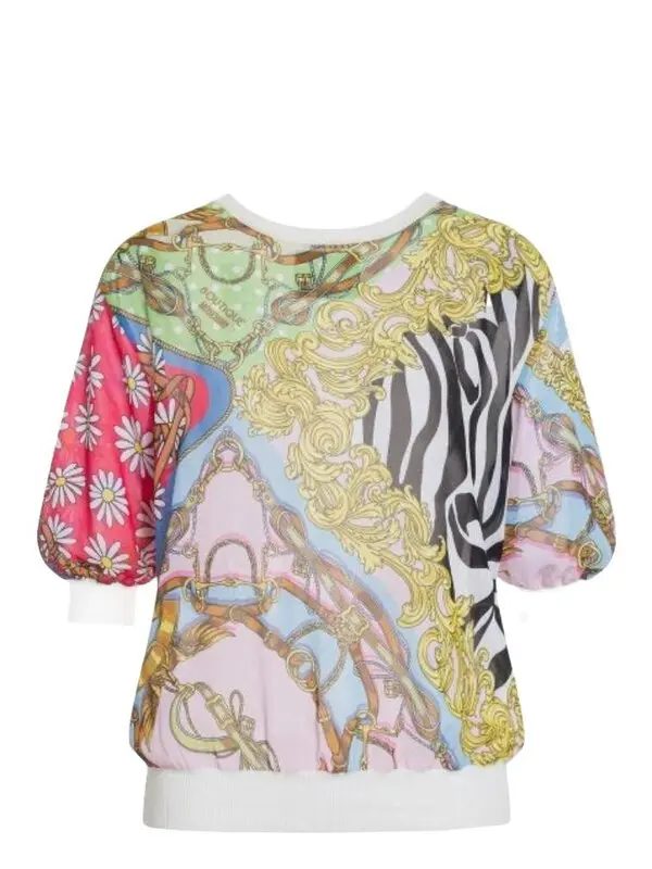 Moschino Mix Scarf Pattern Sweater - Multicolor