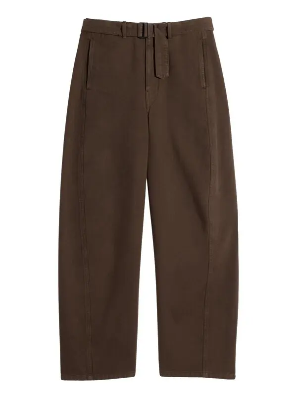 LEMAIRE Belted Twill Jeans - Cocoa