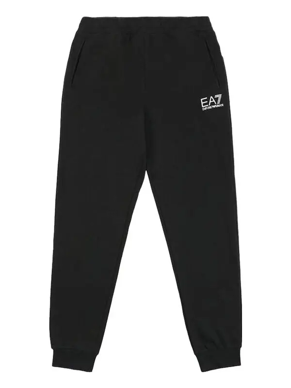 EA7 Logo Printed Sweatpants - Black