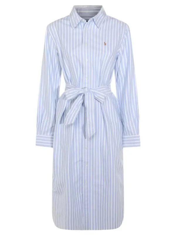 Polo Ralph Lauren Striped Belted Shirt Dress - 001