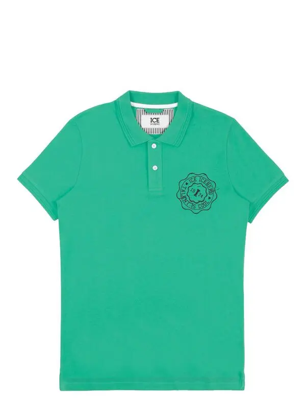 Iceberg Logo Polo Shirt - Green