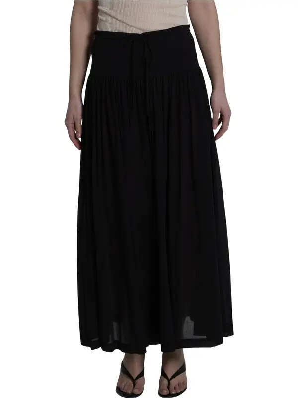 THE ROW Berenice Pleated Wide-leg Pants - Black