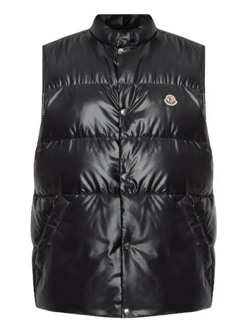 Moncler Quilted Down Vest - Black
