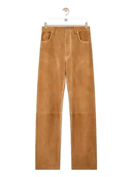 Loewe Straight Leg Casual Pants - Camel