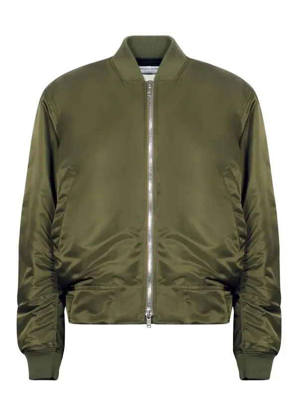 Bottega Veneta Padded Nylon Bomber Jacket - Shrub