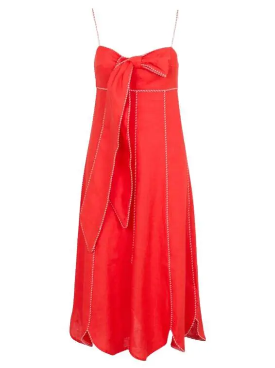 Farm Rio Bow Dress - Red