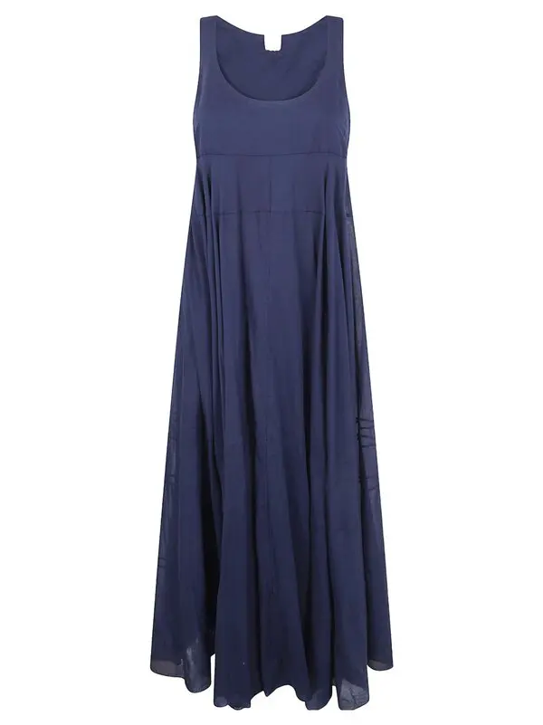 Aspesi Sleeveless Round Neck Maxi Dress - Blue