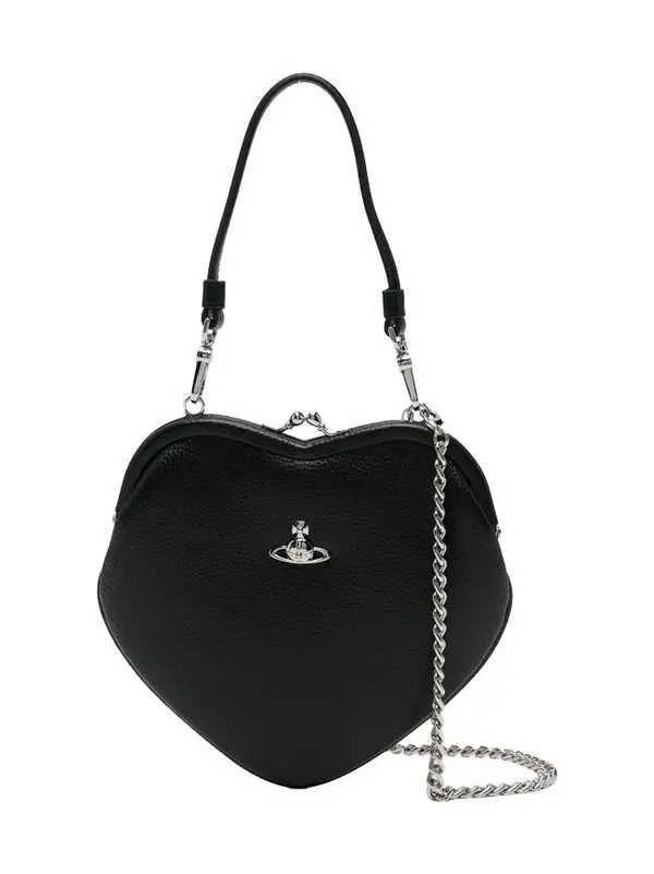 VIVIENNE WESTWOOD Heart Frame Handbag - Black