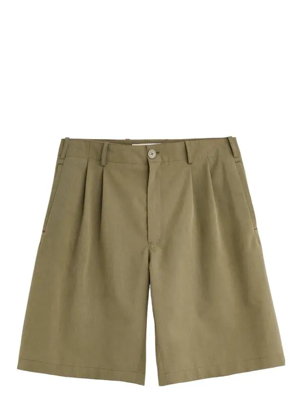 Our Legacy Ponte Pleated Shorts - Gray