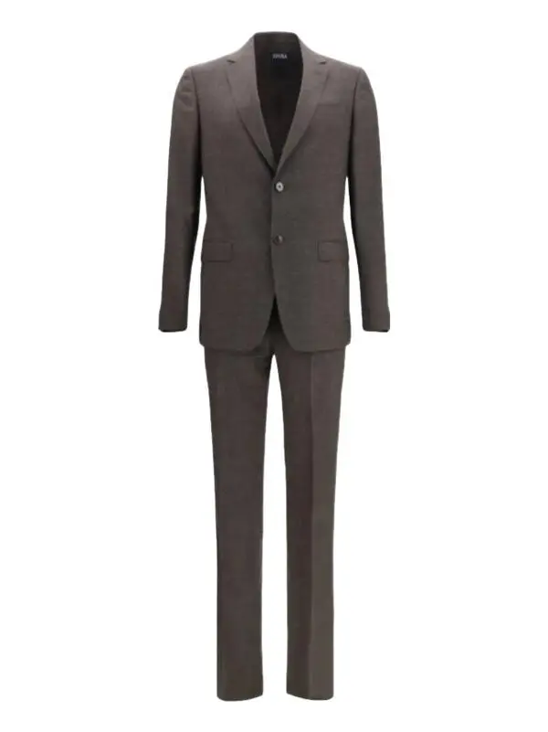 Zegna Regular-fit Tailored Suit - Brown
