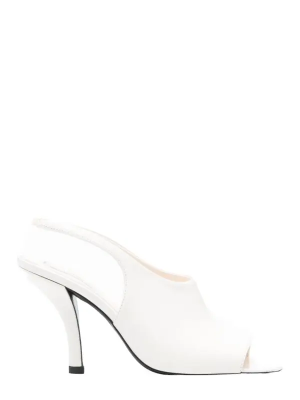 TOTEME Open-toe Slingback Sandals - White