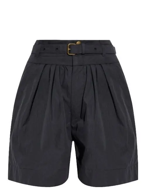 Isabel Marant Étoile Belted Tailored Shorts - Black