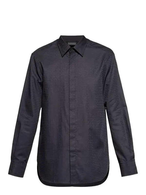Emporio Armani Cotton Shirt - Black