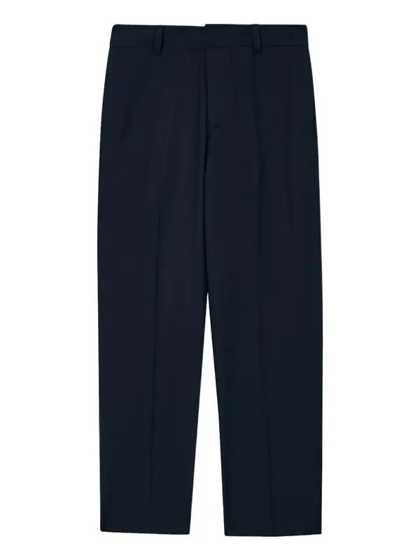 Emporio Armani Tailored Belted Casual Pants - Navy Blue