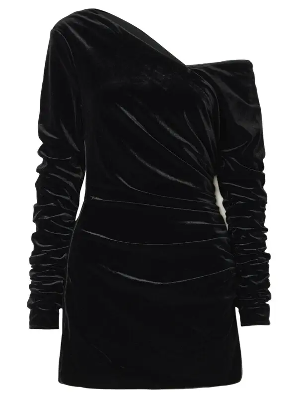 SIR. Ettore One-shoulder Mini Dress - Black