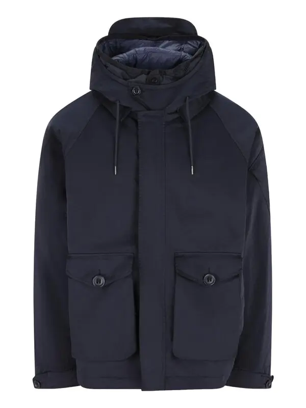 C.P. COMPANY Micro Kei Hooded Lens Jacket - Blue