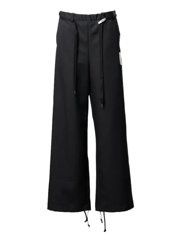 Mihara Yasuhiro Wide-leg Drawstring Trousers - Black