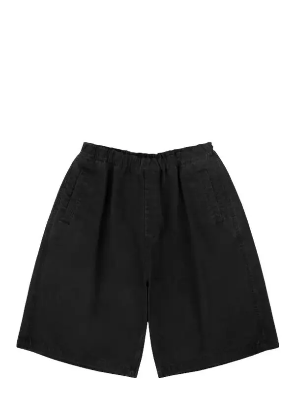 ENTIRE STUDIOS Elastic-waist Wide-leg Shorts - Black
