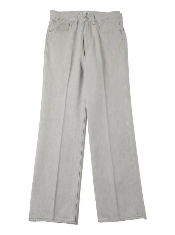 Auralee Belt Loop Jeans - Gray