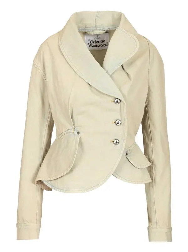 VIVIENNE WESTWOOD Asymmetrical Ruffled Hem Jacket - No