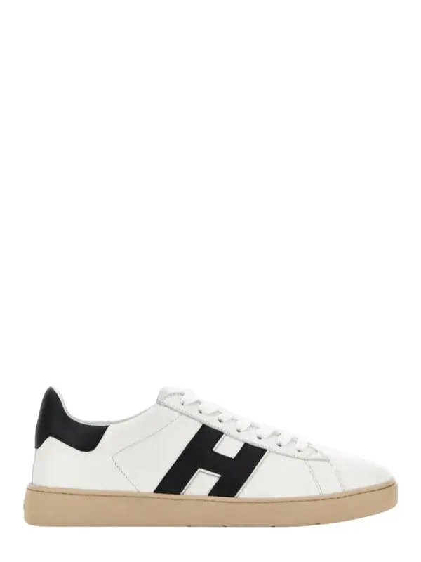 Hogan Low-top Sneakers With Side H Detail - White Black