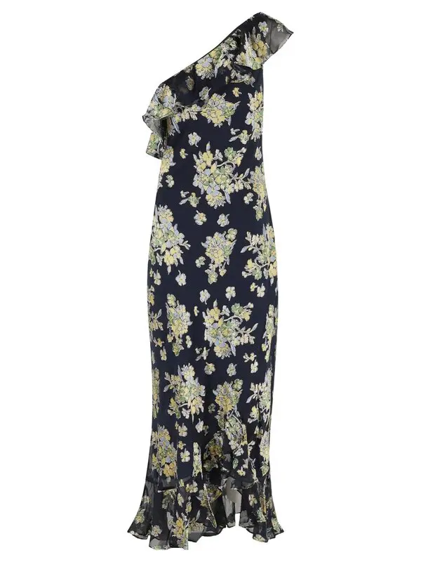 Rixo Leon Devoré Maxi Dress - Black