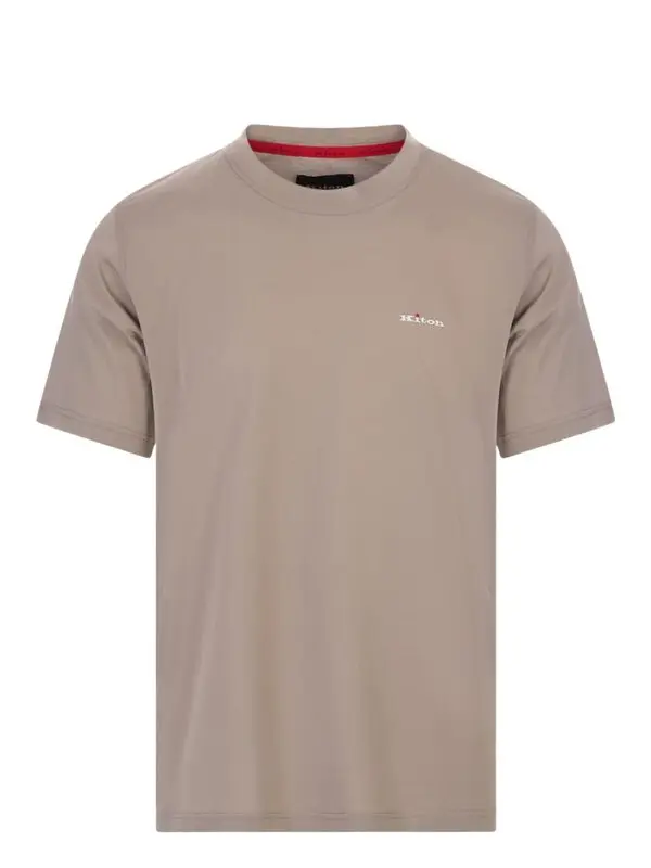 Kiton Logo Embroidered Crew-neck T-shirt - No