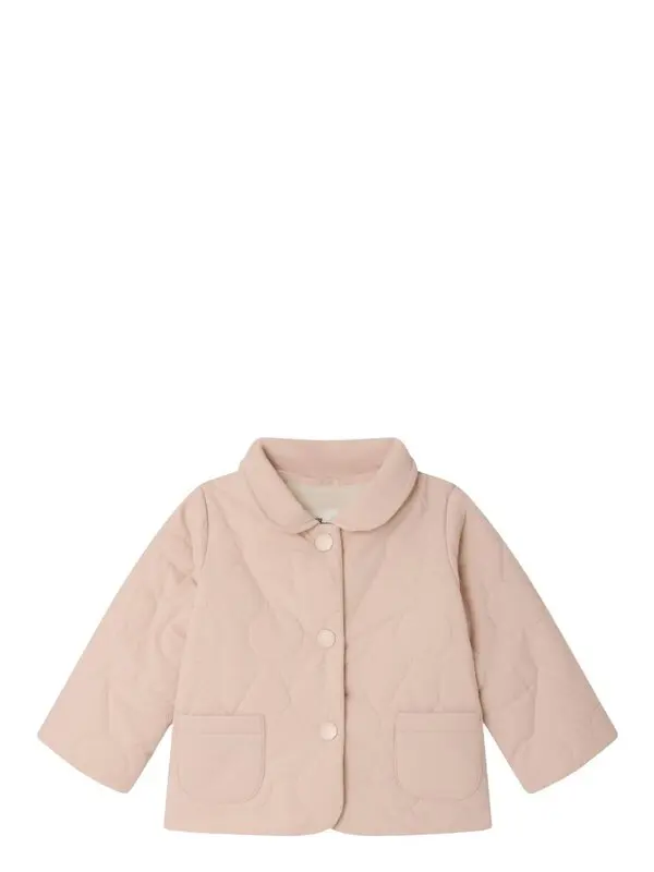 Bonpoint Quilted Button Jacket - Petals Rose