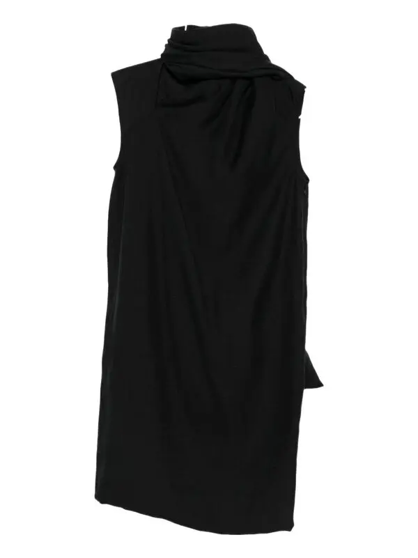 TOTEME Sleeveless Midi Dress With Attached Scarf - Black
