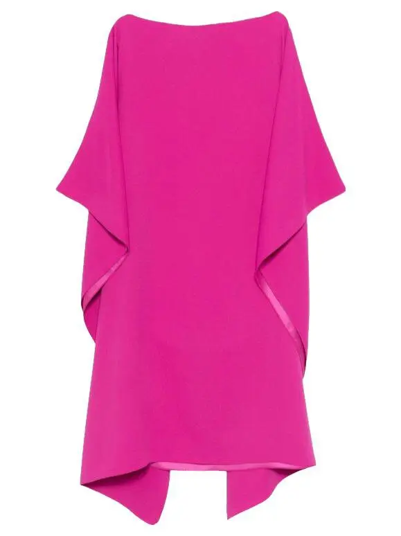 GIANLUCA CAPANNOLO Cape Effect Mini Dress - Pink
