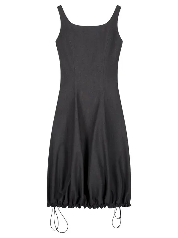Coperni Tailored Balloon Dress - Grey