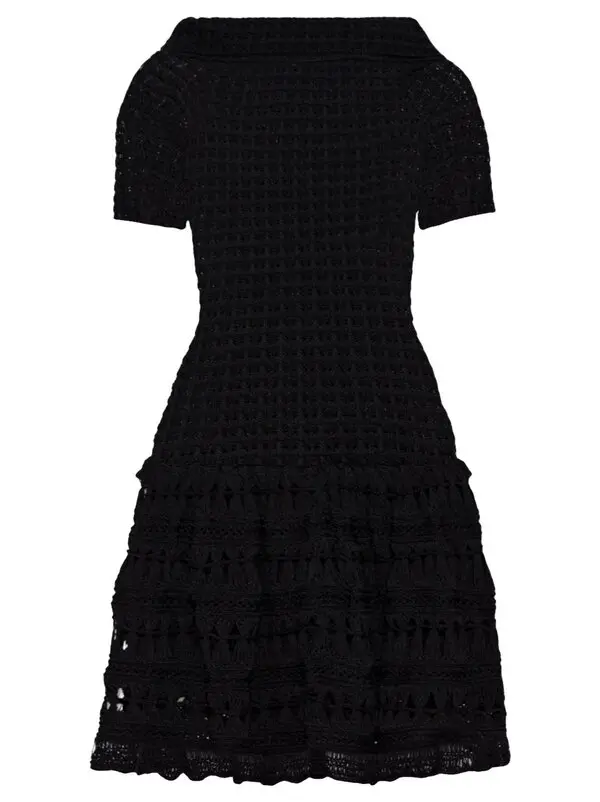 Isabel Marant Étoile Charlotte Crochet Mini Dress - Black