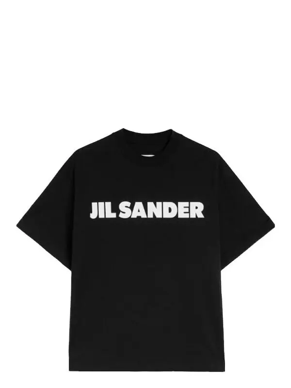 JIL SANDER Logo Print T-shirt - Black