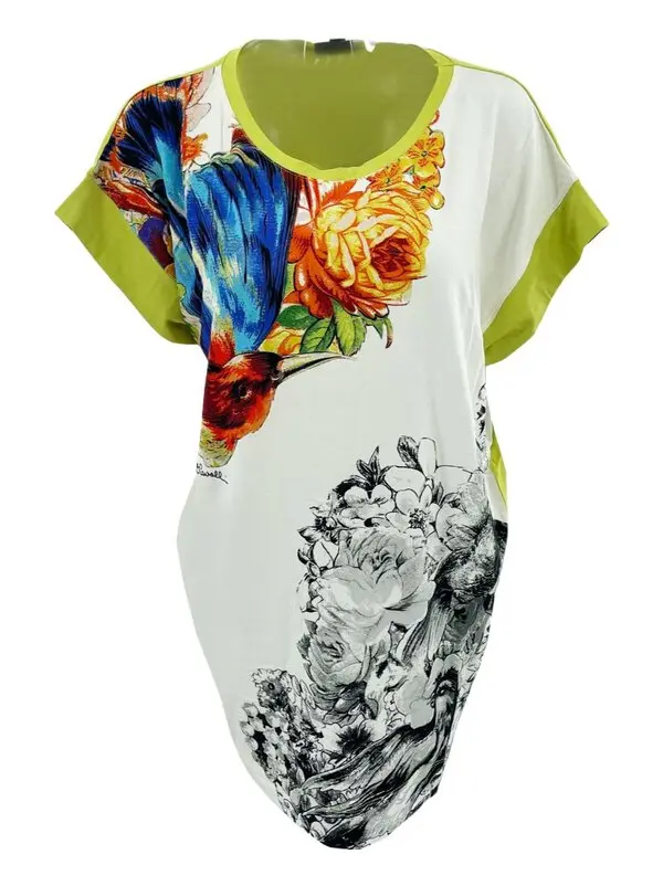 Just Cavalli Floral Printed T-shirt - Multicolor