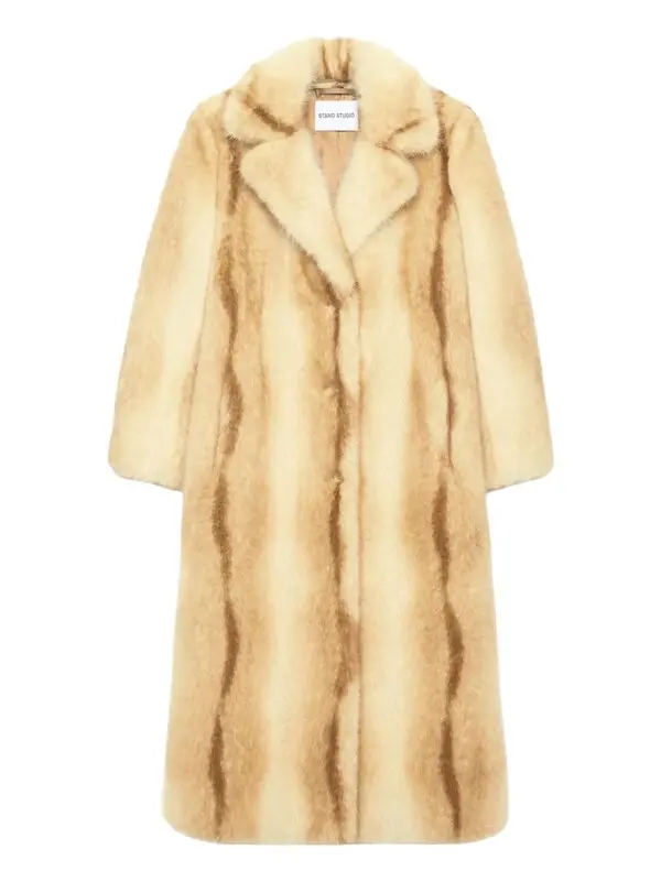 STAND STUDIO Nora Gradient Effect Buttoned Coat - Nude
