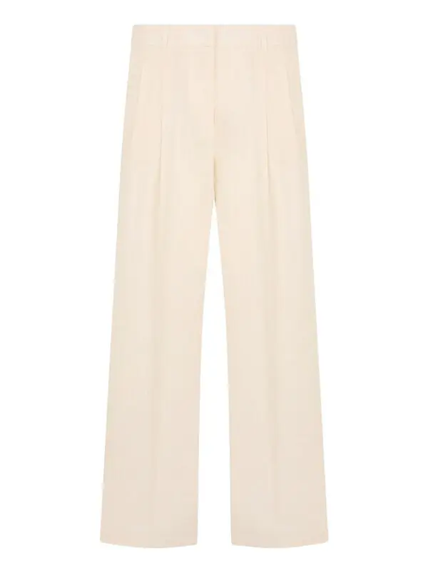 Peserico High-waisted Flared Pants - Nude