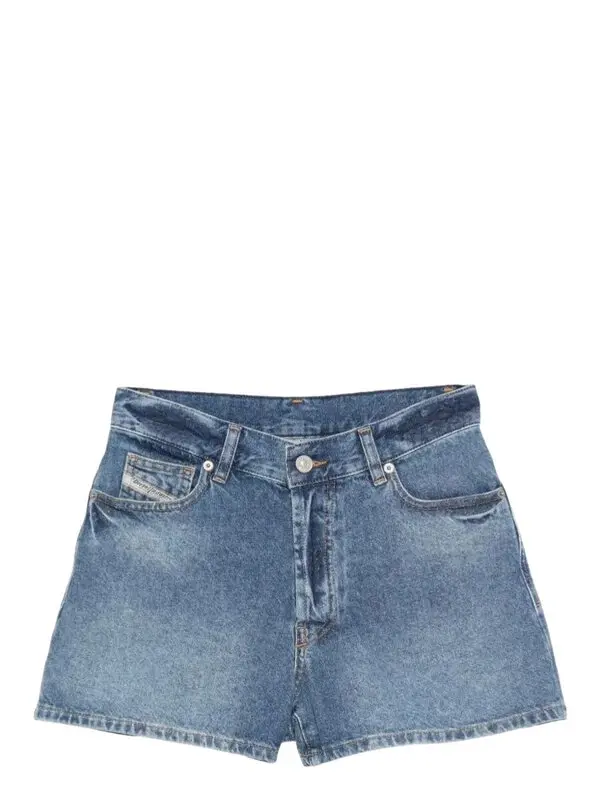 DIESEL® High-rise Denim Shorts - Blue