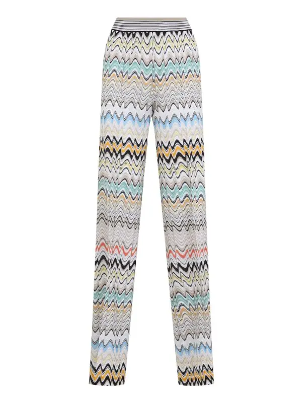 Missoni Zigzag Knit Wide-leg Trousers - Multi