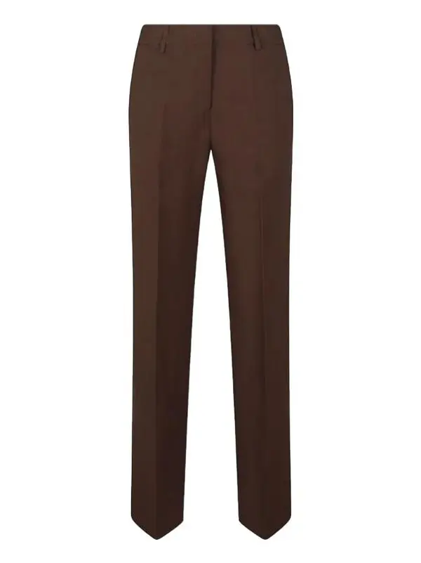 ERMANNO FIRENZE Tailored Straight-leg Pants - Black