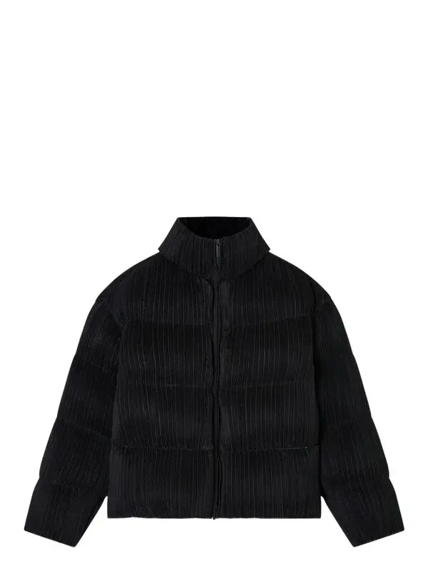 Emporio Armani Pleated Puffer Jacket - Black