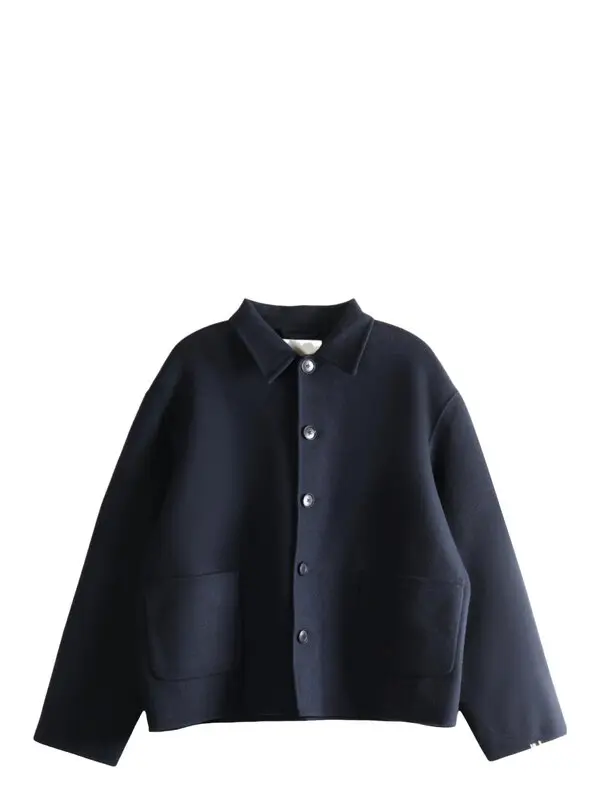 Extreme Cashmere Button-up Coat - Navy