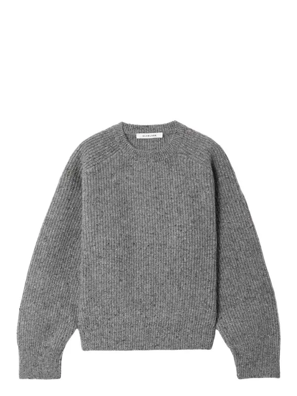 SLVRLAKE Florence Ribbed Merino Wool Sweater - Grey