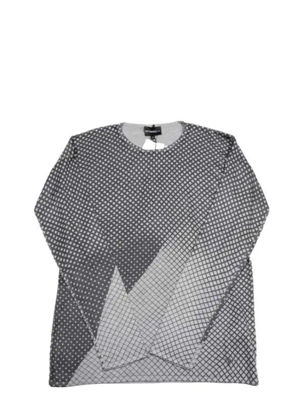 Emporio Armani Patterned Pullover - Gray