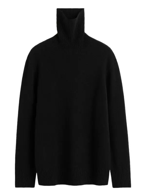 TOTEME Roll Neck Long Sleeved Jumper - Black