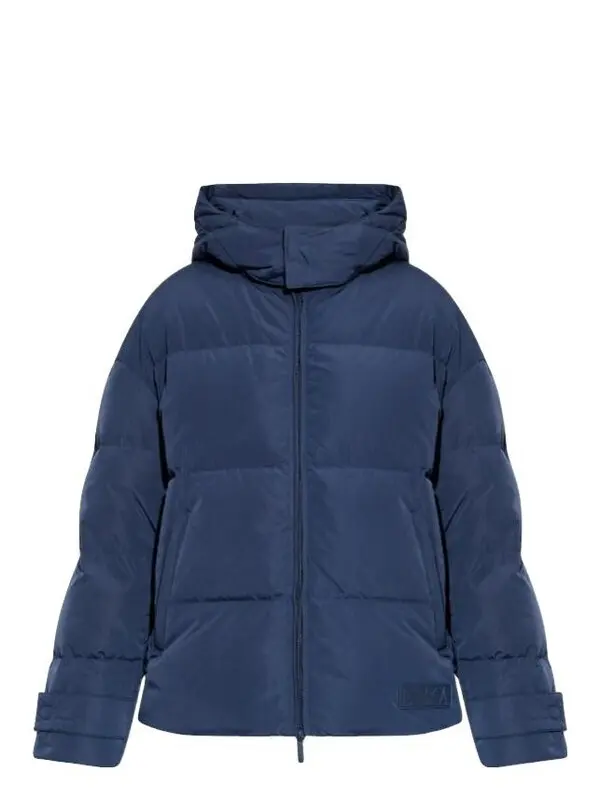 Emporio Armani Padded Hooded Coat - Blue