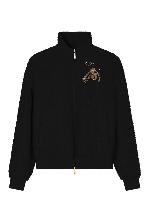 Emporio Armani Appliqué Zip Jacket - Black