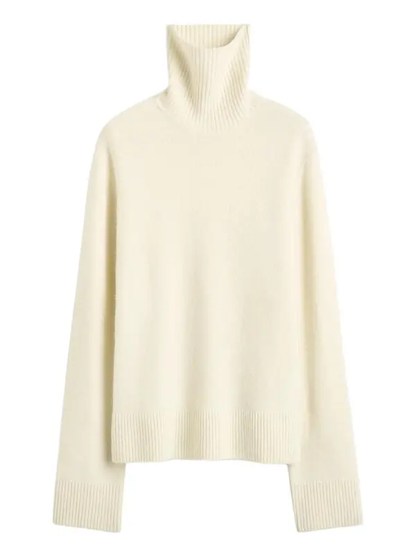 TOTEME Roll Neck Long Sleeved Jumper - Off White