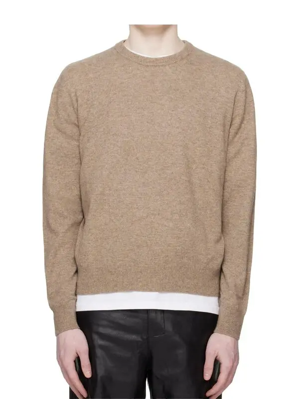 ENTIRE STUDIOS Knit Crewneck Sweater - Camel