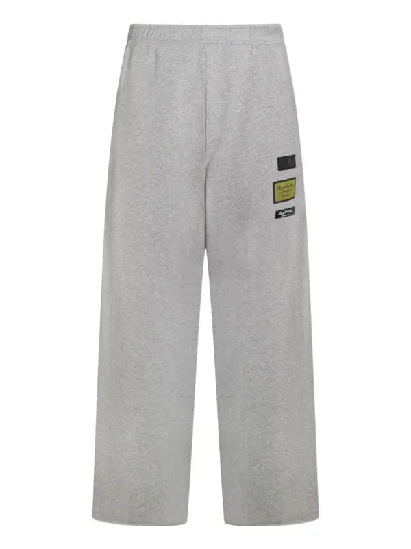 MAISON MARGIELA Logo Patch Straight-leg Trousers - Gray